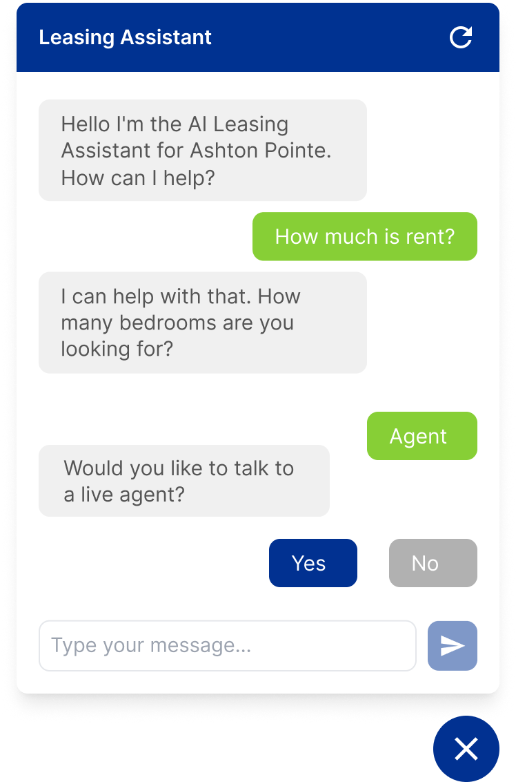 Anyone Home's Enhanced AI Powered Chatbot, Leasing Assistant